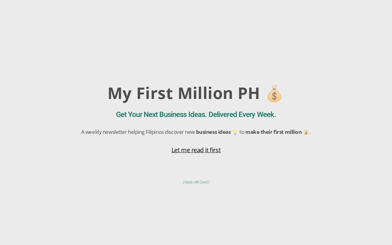 My First Million PH